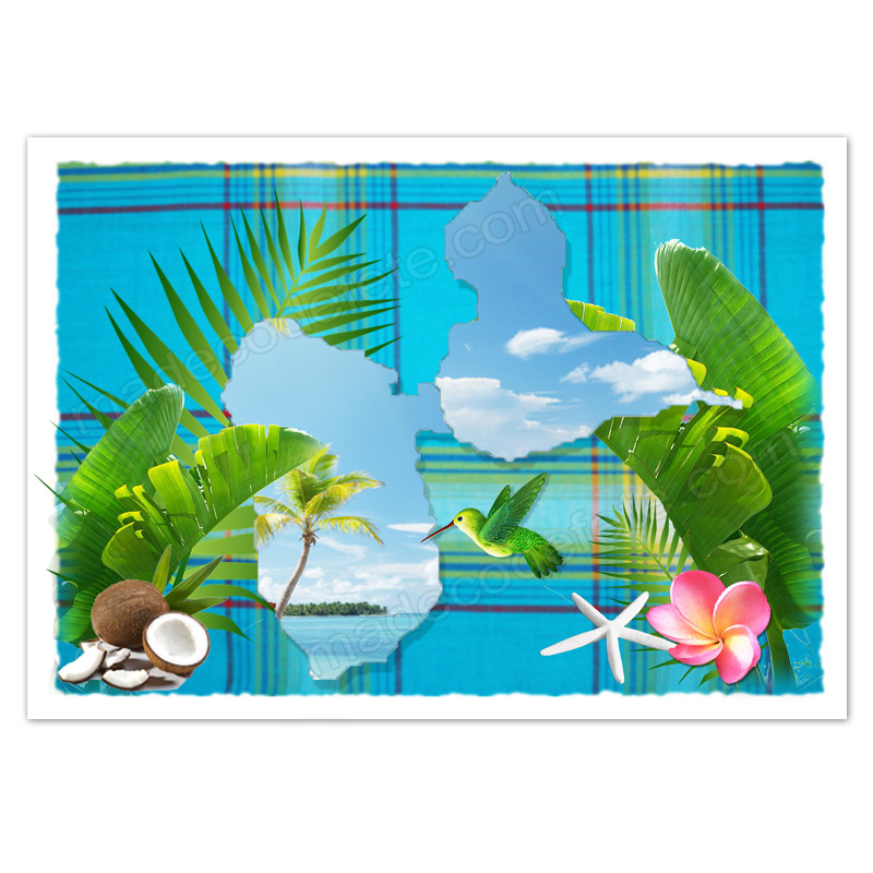 Set de table madras bleu guadeloupe antilles, sets de table madras